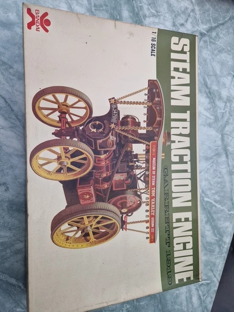 BANDAI 1:16 SCALE Model Kit Steam Traction Engine Garrett 1919 Pendle ...