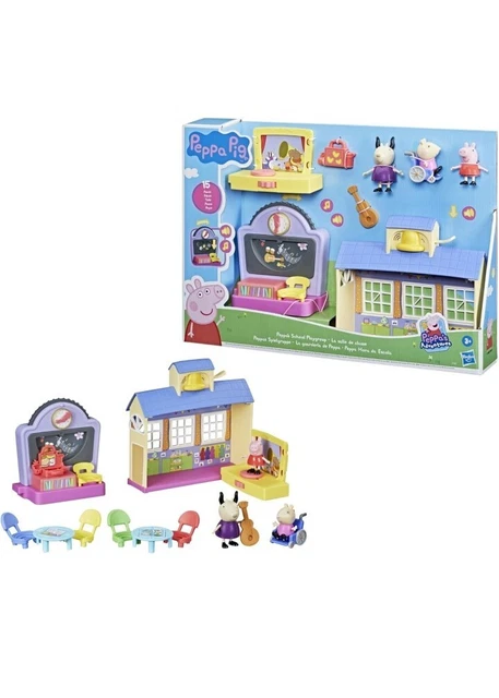 PEPPA PIG SCHOOL Playgroup Playset- Phrases Sounds - Kids Toys 3 Years ...