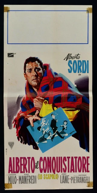 LOCANDINA ALBERTO IL Conquistatore Lo Scapolo Alberto Sordi Sandra Milo ...
