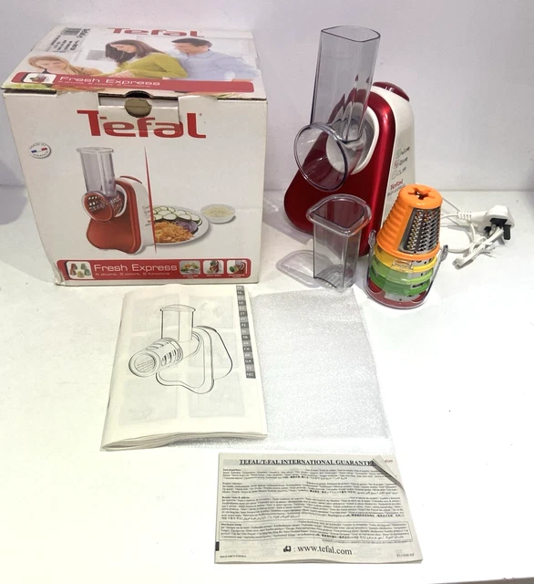 TEFAL FRESH EXPRESS 3-in-1 Electric Shredder/Slicer Fast Versatile USD ...