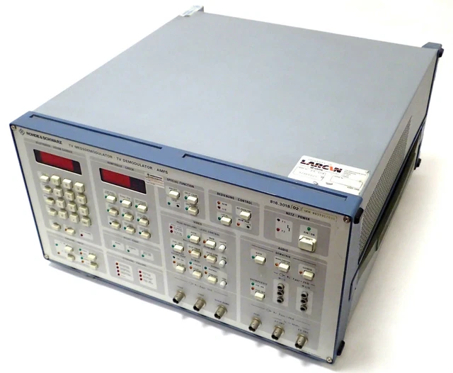 ROHDE & SCHWARZ Tv Messdemodulator / Tv Demodulator Amfs 816.3018.02 ...