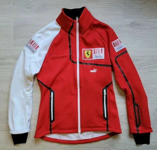RARE PUMA FERRARI F1 Team Issue Marlboro Barcode Zip Jacket Jumper Sz ...
