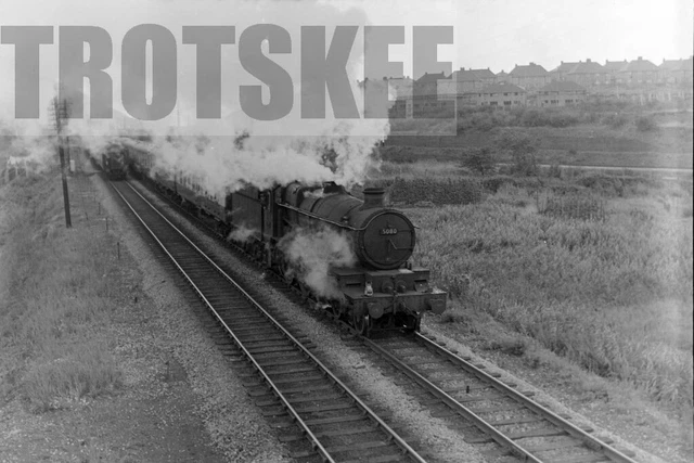 LARGER NEGATIVE BR British Railways Steam Loco 5080 Class 4073 Port ...