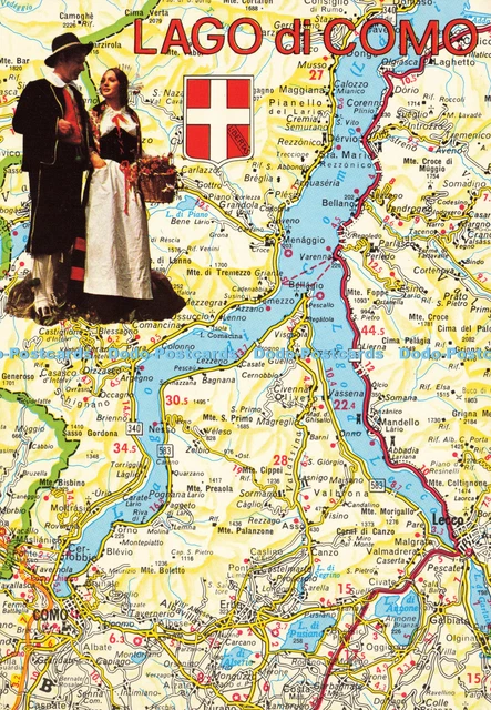 D186579 LAGO DI Como. Map. Clerici. Fotocelere s. r. l. Carta ...