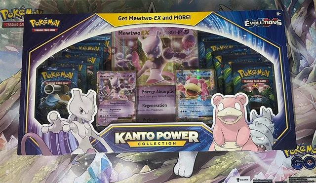 POKEMON EVOLUTIONS KANTO Power Collection Box - Mewtwo EX - 10x Evo ...