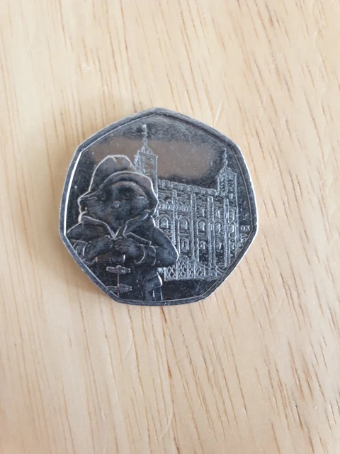 VERY RARE 2019 Tower of London Paddington Bear 50P Coin Circulated £ ...