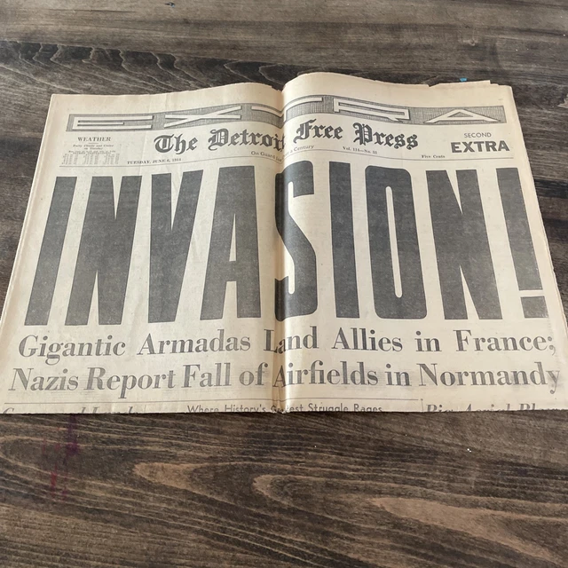VTG~WORLD WAR 2 Allies ARMY D-DAY INVASION WWII June 6 1944 Normandy ...