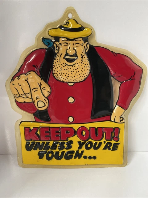 THE DANDY DESPERATE Dan Wall Sign 1990 Keep Out Very Rare £39.99 ...