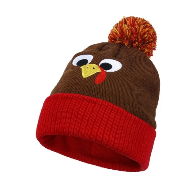 WARM TURKEY KNITTED Caps for Thanksgiving Decors and Cosplay Pullover ...