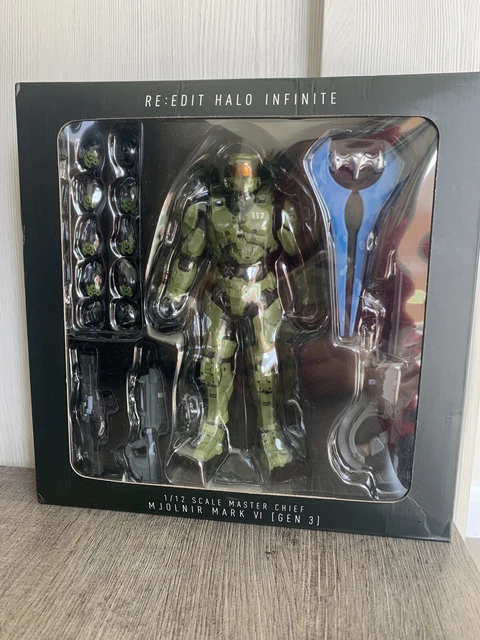 HALO INFINITE MASTER Chief Statue Mjolnir MK VI Gen3 Action Figure 18 ...