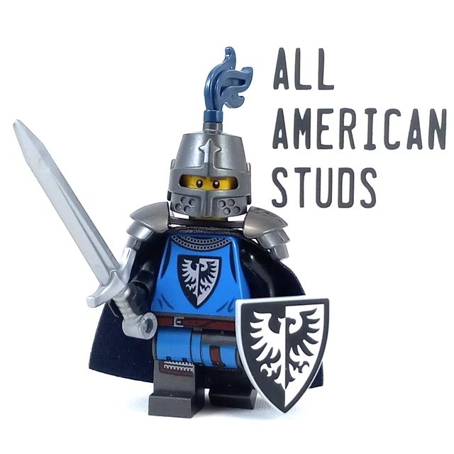 LEGO CASTLE BLACK Falcon Knight Minifigure Medieval 21325 Armor 10305 ...