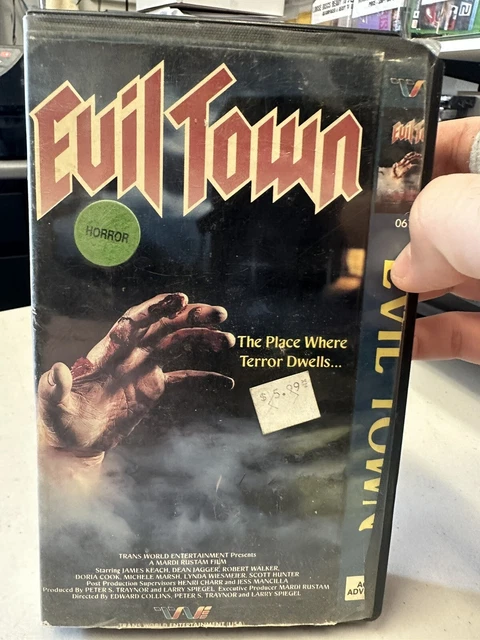 EVIL TOWN VHS Rare Action Horror Slasher Transworld Entertainment **CUT ...