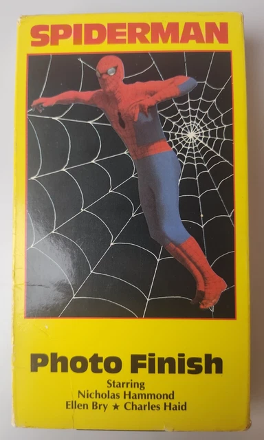 SPIDER MAN PHOTO Finish Live Action VHS Tape 1989 Video Marvel Stan Lee ...