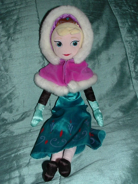 DISNEY STORE PRINCESS FROZEN CORONATION ELSA 20" PLUSH DOLL SOFT TOY.(c ...