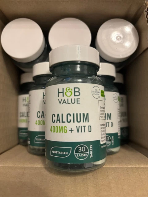 HOLLAND AND BARRETT’S Value Calcium 400mg + Vitamin D 30 Tablets ...