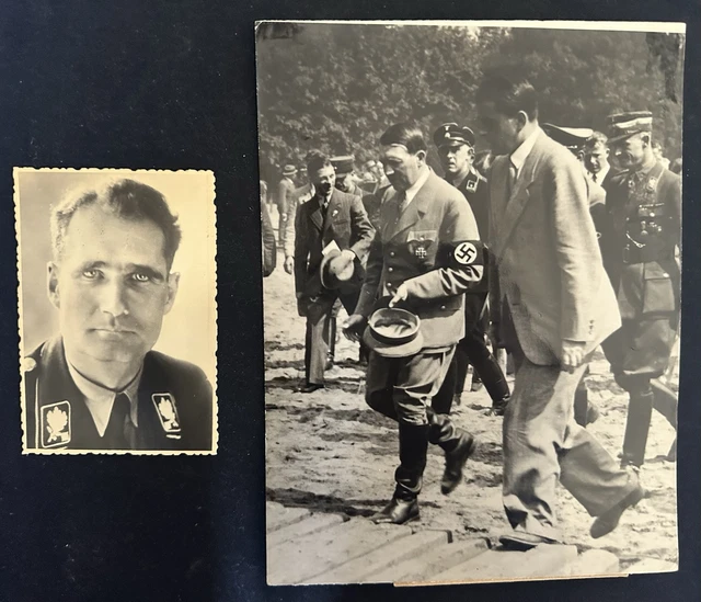 LOTTO 2 FOTO Storiche Ww2 Hitler Con Albert Speer Berlino 1938 Top ...