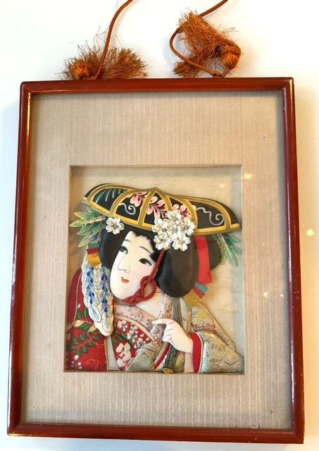 3D JAPANESE GEISHA Girl Shadow Box - Superb Condition £75.00 - PicClick UK