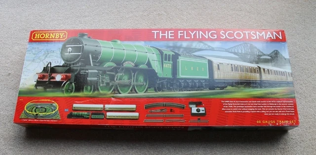 HORNBY R1167 THE Flying Scotsman Train Set (3 Coach Version Red Box) BOXED £101.00 - PicClick UK