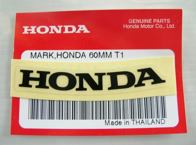 GENUINE HONDA STICKER 6cm BLACK Lettering Sticker Windshield Logo ...