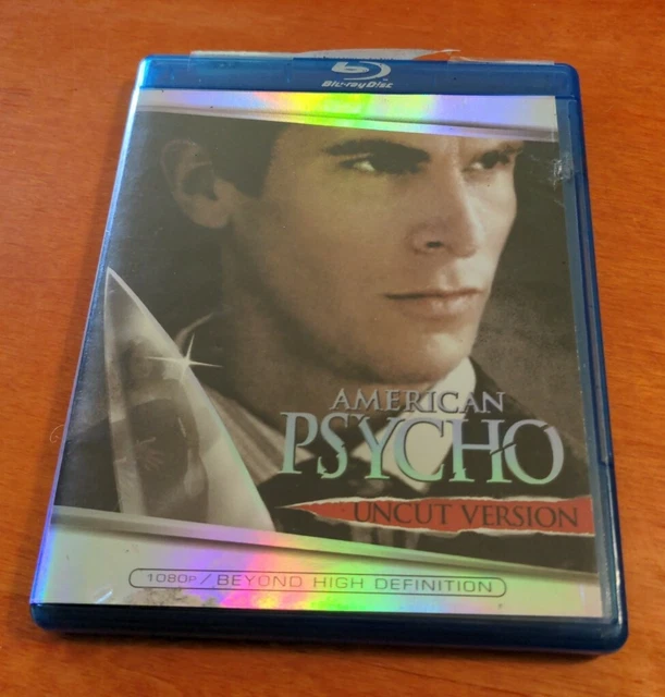 VERSION BLU-RAY AMERICAN Psycho non coupée Christian Bale Willem Dafoe ...