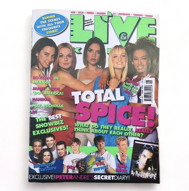 LIVE & KICKING Magazine June 1997 Issue 45, Spice Girls, Peter Andre ...