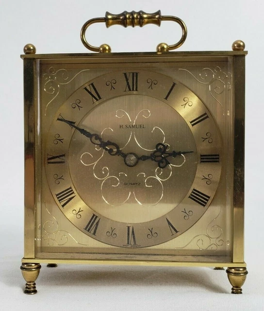 VINTAGE RETRO H Samuel Brass Carriage Clock 155 £14.97 - PicClick UK