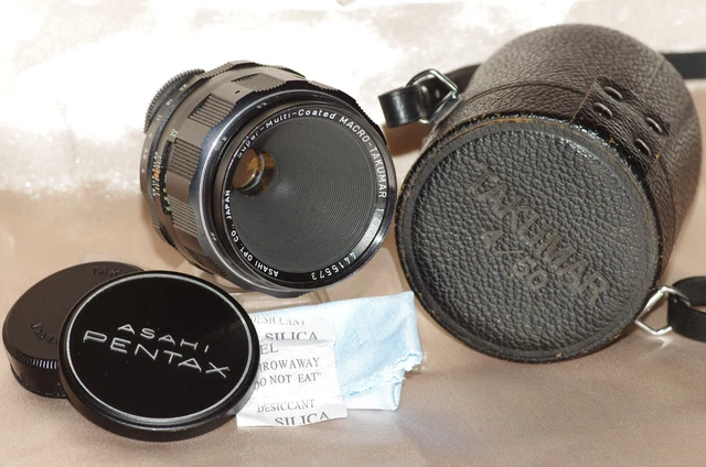 RARE, OBJECTIF M42 MACRO 50mm f4 TAKUMAR SMC en set d'origine ...