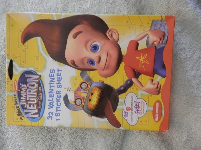 VINTAGE NICKELODEON JIMMY NEUTRON VALENTINES DAY CARD BOXED SET ...