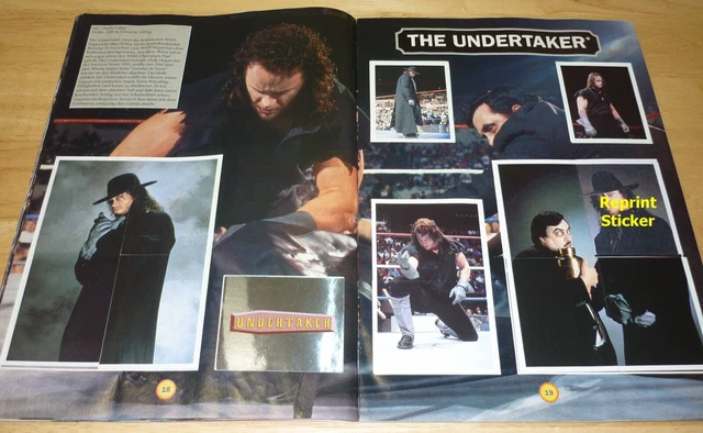 MERLIN WWF WRESTLING *1992 STICKER ALBUM* COMPLETE Hulk Hogan WWE AEW ...