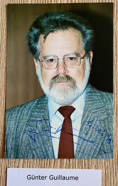 GÜNTER GUILLAUME, (A) original, Stasi-Agent Bundeskanzleramt, Referent ...