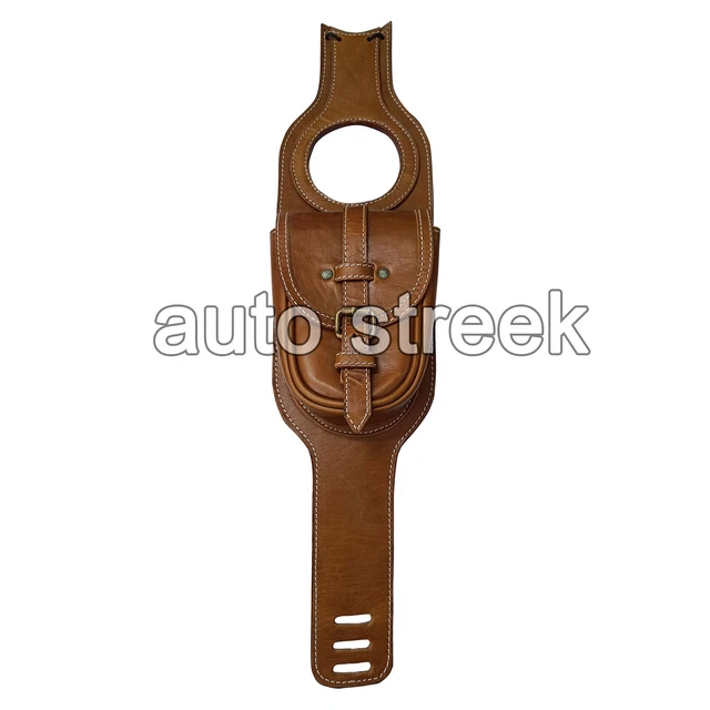 FIT FOR ROYAL Enfield Meteor 350 "Fuel Gas Tank Belt With Pouch, Tan ...