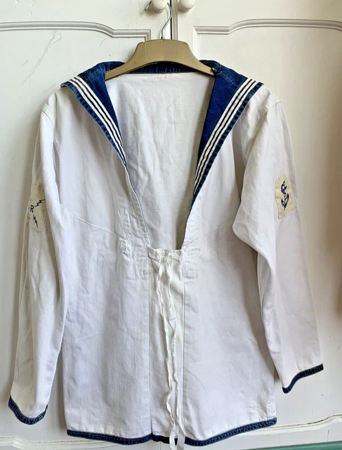 VINTAGE ROYAL NAVAL uniform Radio signaller Sailor Smock uniform World ...