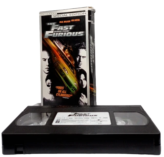 THE FAST AND the Furious VHS Tape 2001 Paul Walker & Vin Diesel TESTED ...