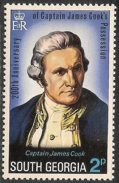 SOUTH GEORGIA #41 VF MNH - 1975 2p Capt. James Cook £1.86 - PicClick UK