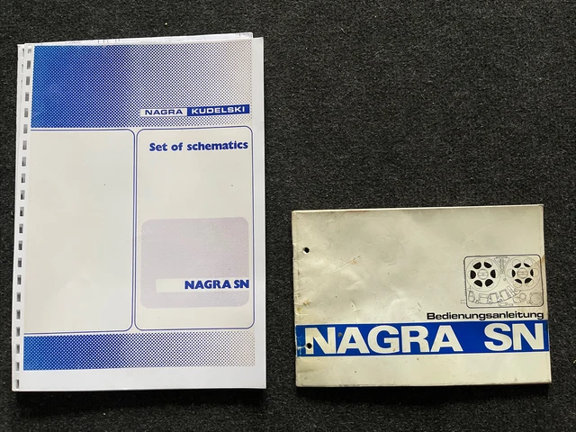 NAGRA SN ORIGINAL Bedienungsanleitung + Schematic / Schaltpläne - very rare EUR 99,00 - PicClick DE
