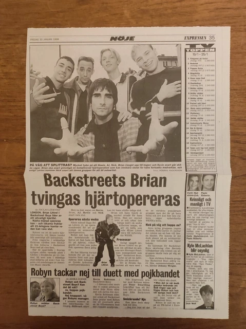 BACKSTREET BOYS NICK Carter Kevin Brian Howie AJ SUPER coupures ...