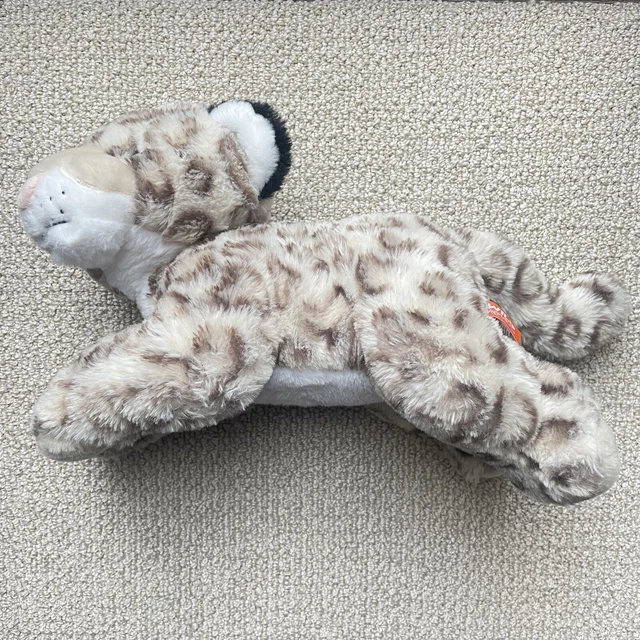 WILD REPUBLIC SNOW Leopard Cub Grey Black Spots Plush Stuffed Animal 12 ...