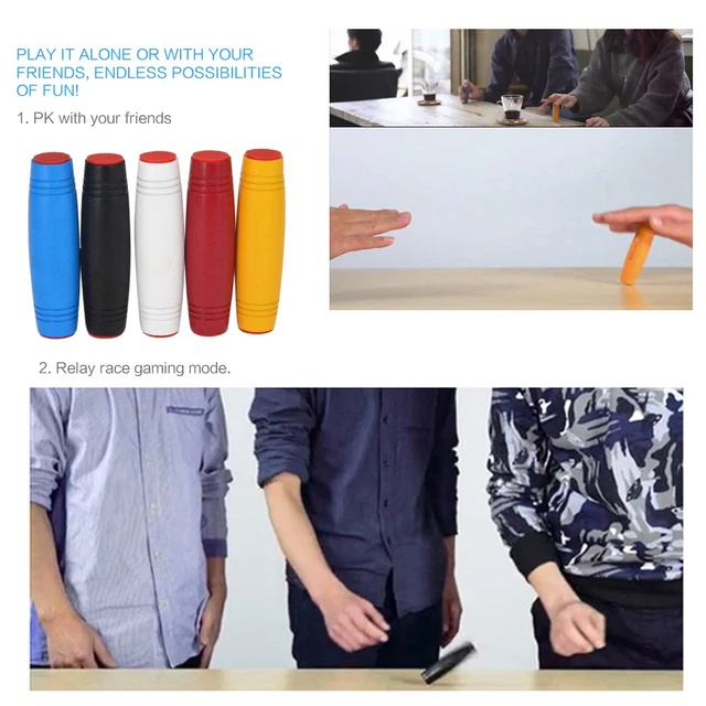 BEECH WOOD FIDGET Flip Stick: Portable Stress Relief Desk Toy for ...