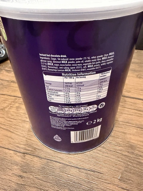 INSTANT HOT CHOCOLATE Cadbury Hot Drinking Chocolate Powder 2kg £10.80 ...