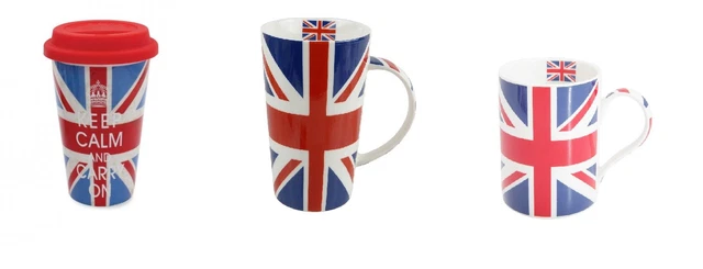 UNION JACK CHINA Mug Red White Blue Flag UK London Iconic Gift Boxed £7 ...
