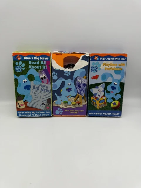 BLUES CLUES NICK Jr Nickelodeon VHS Tapes Lot of 3 EUR 25,90 - PicClick FR
