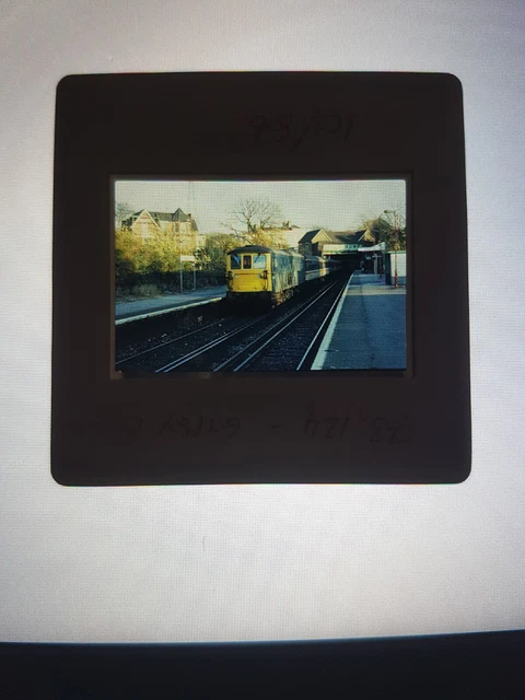ORIGINAL 35MM RAILWAY Slide : Class 73 124 Gatex at Gypsy Hill 10/86 ...