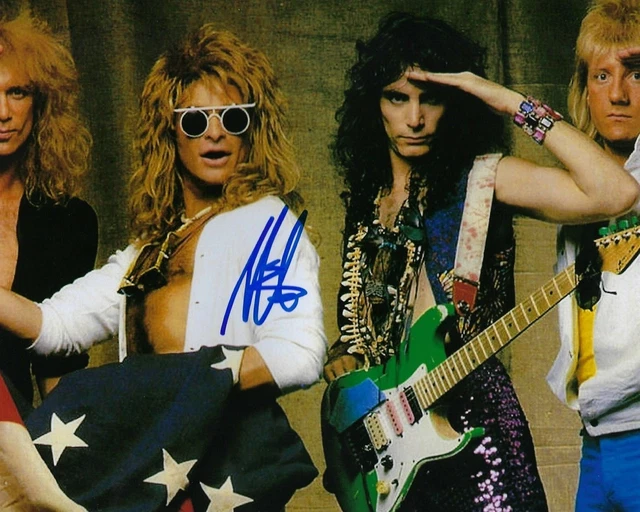 GFA DAVID LEE Roth's Drummer GREGG BISSONETTE Signed 8x10 Photo PROOF ...