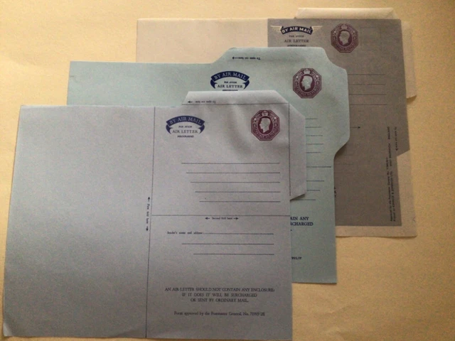 GB KING GEORGE V1 Airmail Air Letter collection 3 mint unused items ...