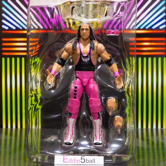 NEW MATTEL WWE Elite 94 Bret Hitman Hart Figure SummerSlam '91 READ £19 ...