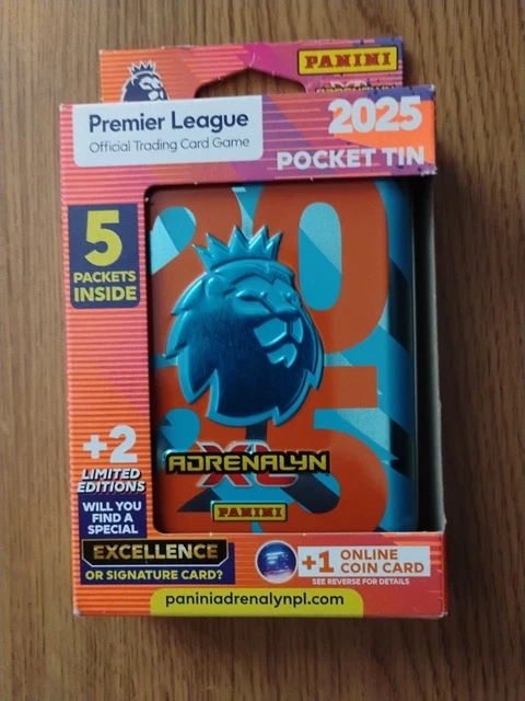 PANINI PREMIER LEAGUE Adrenalyn XL 2025 Trading Card Pocket Tins £8.00 ...