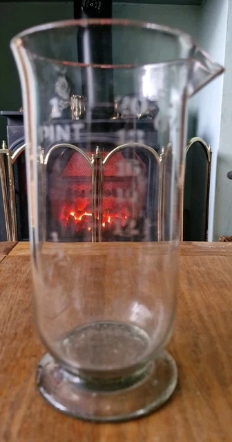 ANTIQUE, GLASS APOTHECARY/CHEMISTRY Lab Measuring /Beaker 1PT ( 10) ) £ ...