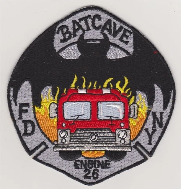 FDNY POMPIERS NEW-YORK Engine 26 BATCAVE Patch Ecusson Brodé EUR 18,00 ...