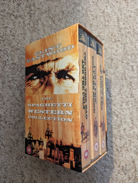 THE SPAGHETTI WESTERN Collection -3 x Clint Eastwood Movies / Films VHS ...