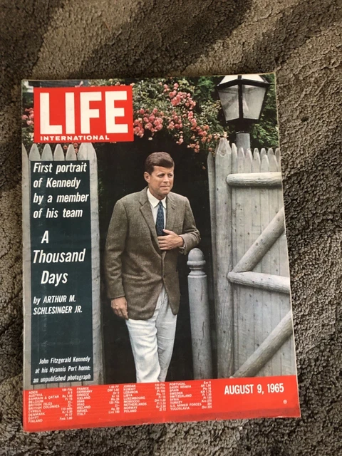 LIFE MAGAZINE AUGUST 9 1965 JFK Kennedy Vidal Sassoon Rodin Cowes Week Israel £24.95 - PicClick UK
